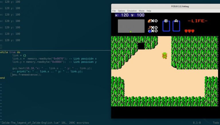 FCEUX - 0x01 - Alterando Legend of Zelda con Lua » 56K