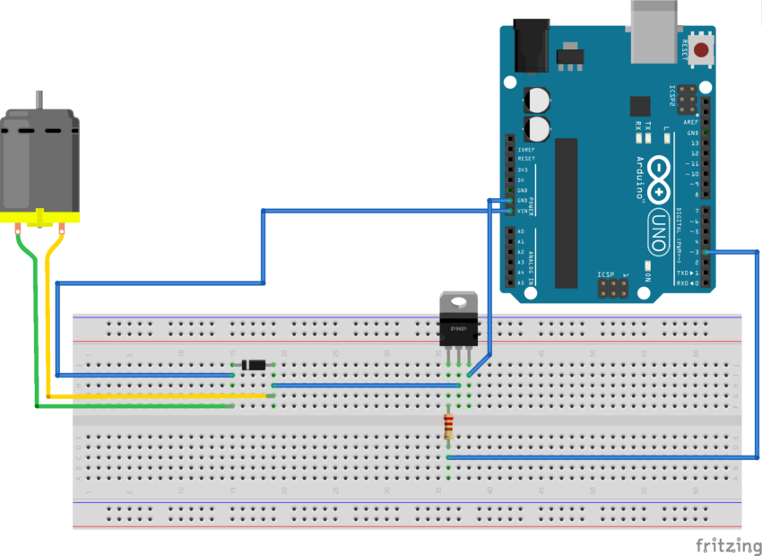Controlar un motor cc con Arduino – 56K